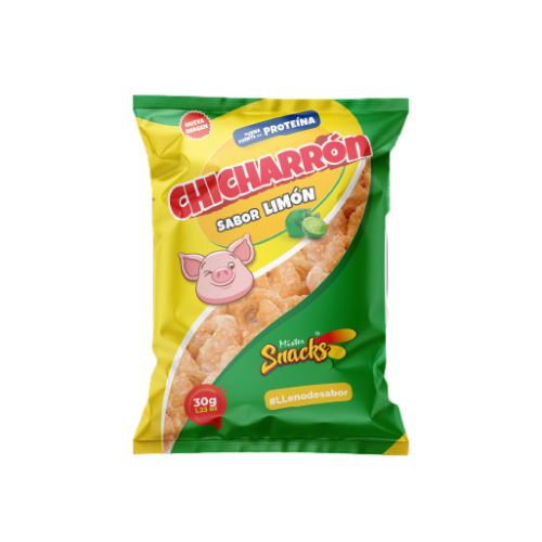 Mr. Snack Chicharrón Limón pq x 6 und x30g - Real FOOD